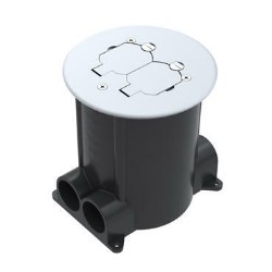 WIREMOLD BOX FLOOR ROUND 6-1/8X 5-5/8X 6-1/2" PVC | EWEL