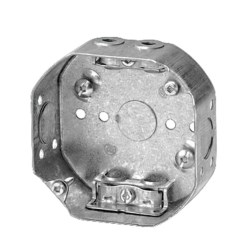 ABB IBERVILLE BOX METAL OCTAGONAL 4X 1-1/2"D FOR NMD/BX CABLE | EWEL