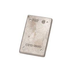 ABB IBERVILLE COVER 1G WEATHERPROOF ALUMINUM BLANK | EWEL