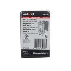 ABB RED DOT BOX EXTENSION 1G ALUMINUM 4 HOLE 1/2" | EWEL