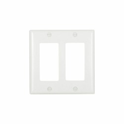 Eaton Cooper Wiring Devices WALLPLATE 2G DECO WHITE | EWEL