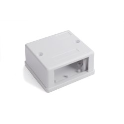HYPERLINE DATA JACK SURFACE MOUNT BOX 2-PORT WHITE | EWEL