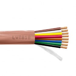 Electrical Cable LVT 8 C 18 AWG Brown 75 m LVT4C18X75 | EWEL
